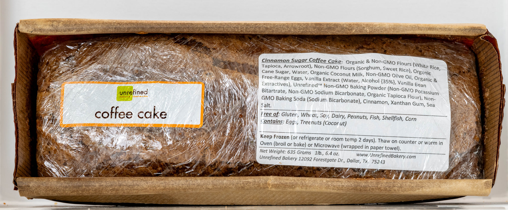 Coffee Cakes – Unrefined Bakery